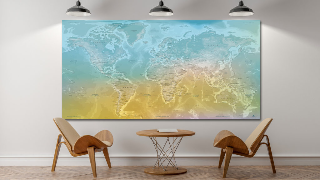 Mapa del Mundo en Relieve - Mapamundi en Relieve – World map