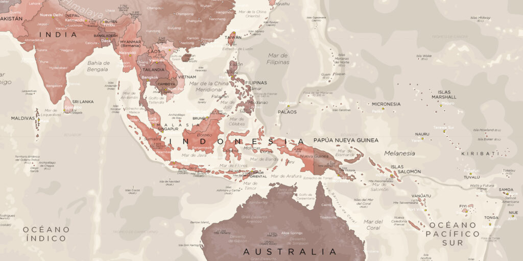 Hermoso Mapa Mundial - Mapa Mundial Grande - Idea de regalo