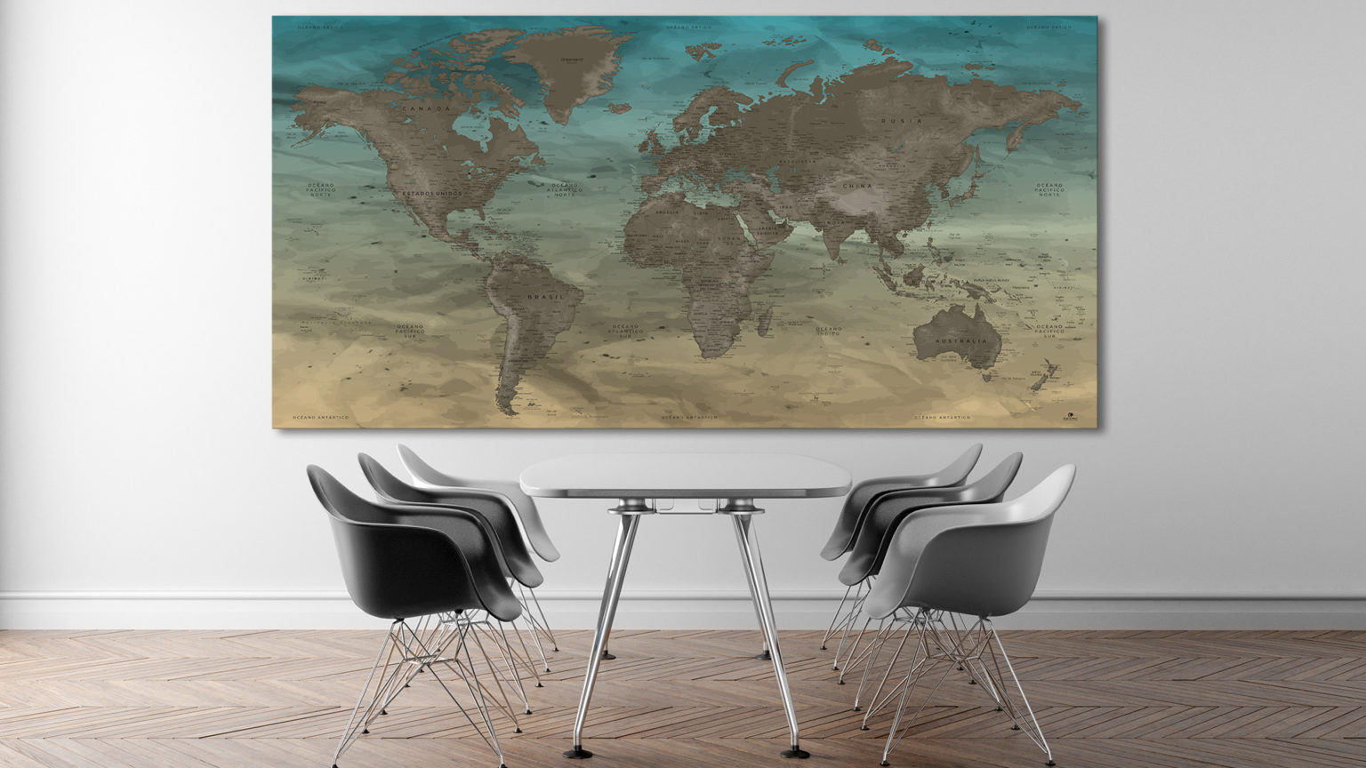 DeMapa del Mundo Original y accesible para el Salón | Original Map