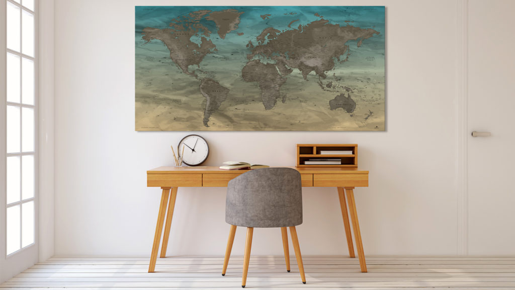 DeMapa del Mundo Original y accesible para el Salón | Original Map