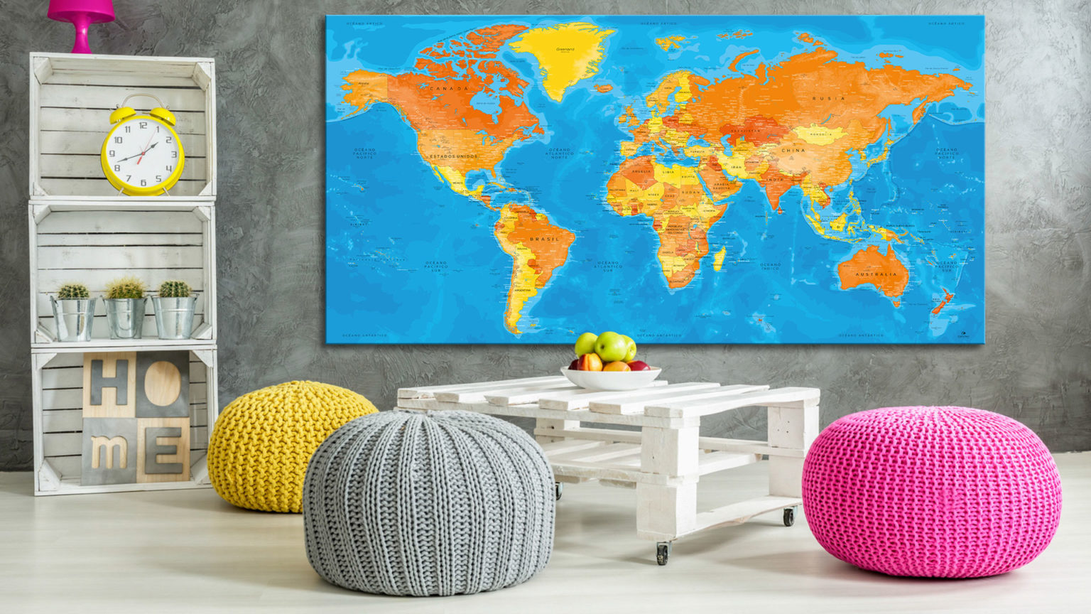 Cuadro de Mapa Mundial– Cuadro de Mapamundi | Original Map